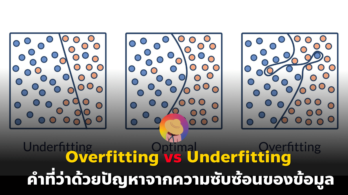 Overfitting vs Underfitting คำที่ว่าด้วยปัญหาจากความซับซ้อนของข้อมูล