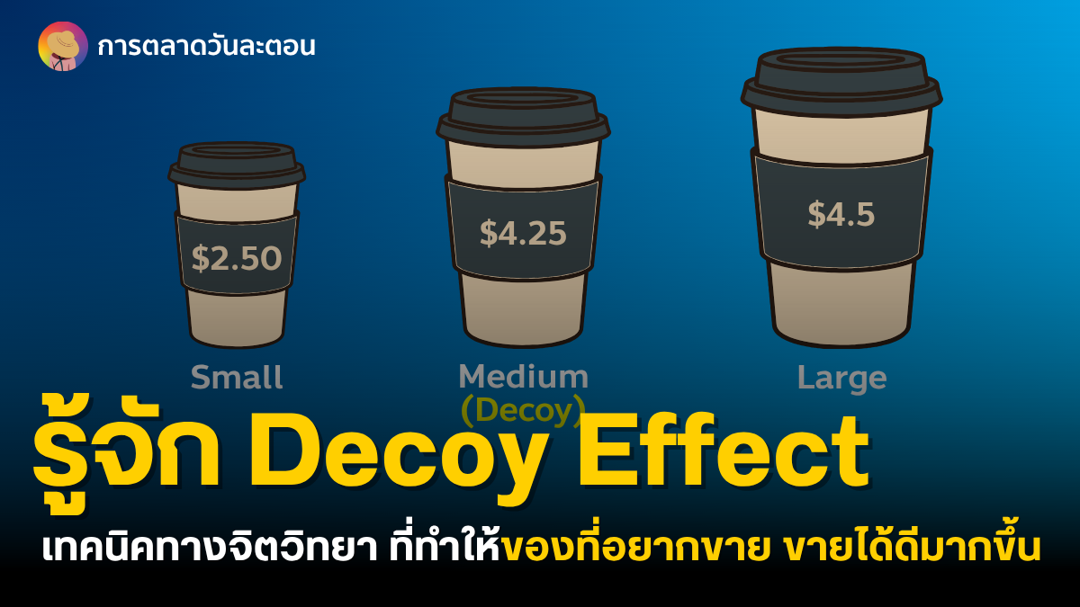 รู้จัก Decoy Effect เทคนิคทาง จิตวิทยา ที่ทำให้ของที่อยากขาย ขายได้ดี ...