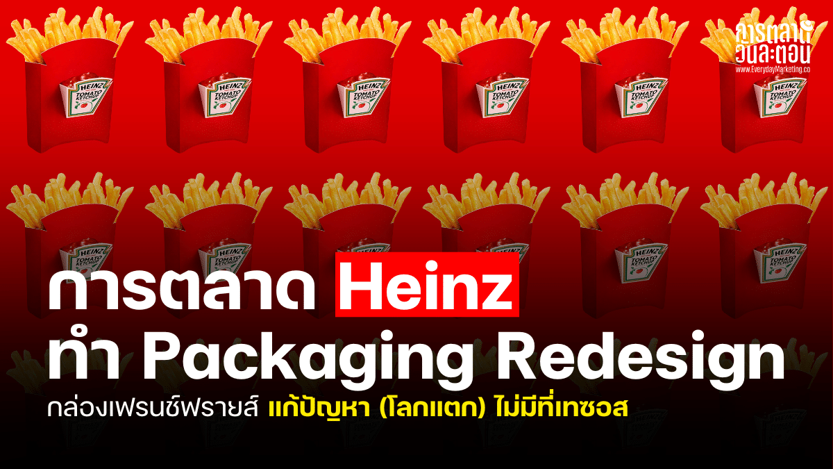 การตลาด Heinz ทำ Packaging Redesign กล่องเฟรนช์ฟรายส์ แก้ปัญหา (โลกแตก ...